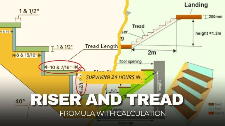 Staircase Riser and Tread: Formula with Calculation